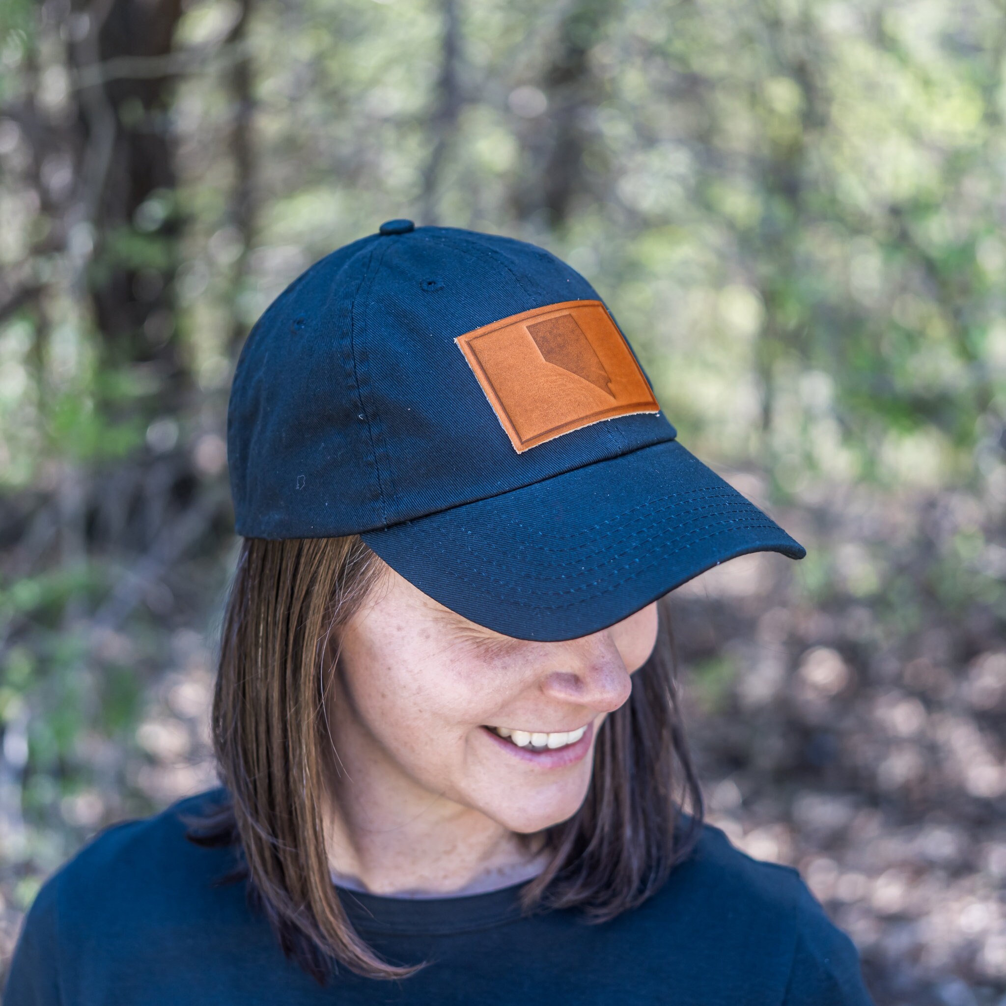 Nevada Unstructured Hat | Leather Patch Unstructured Style Hats for Men ...