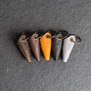 Personalized Leather Keychain Wrap | Key Wrap | Key Fob Customized With ...