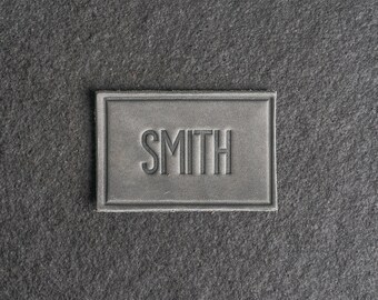 Custom Leather Patch Personalized With Your Logo, Text, or Initials - Etsy