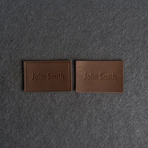 Personalized Leather Patch Custom W/ Logo, Text, or Initials Blank ...