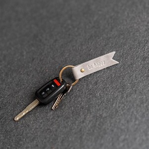 Personalized Leather Keychain | Flag Shape Keyring | Key Fob Customized ...