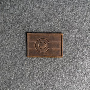 Colorado Flag Leather Patch Velcro Option 3 X 2 Rectangle Colorado ...