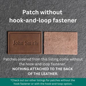 Personalized Leather Patch | Custom With Logo, Text, or Initials ...