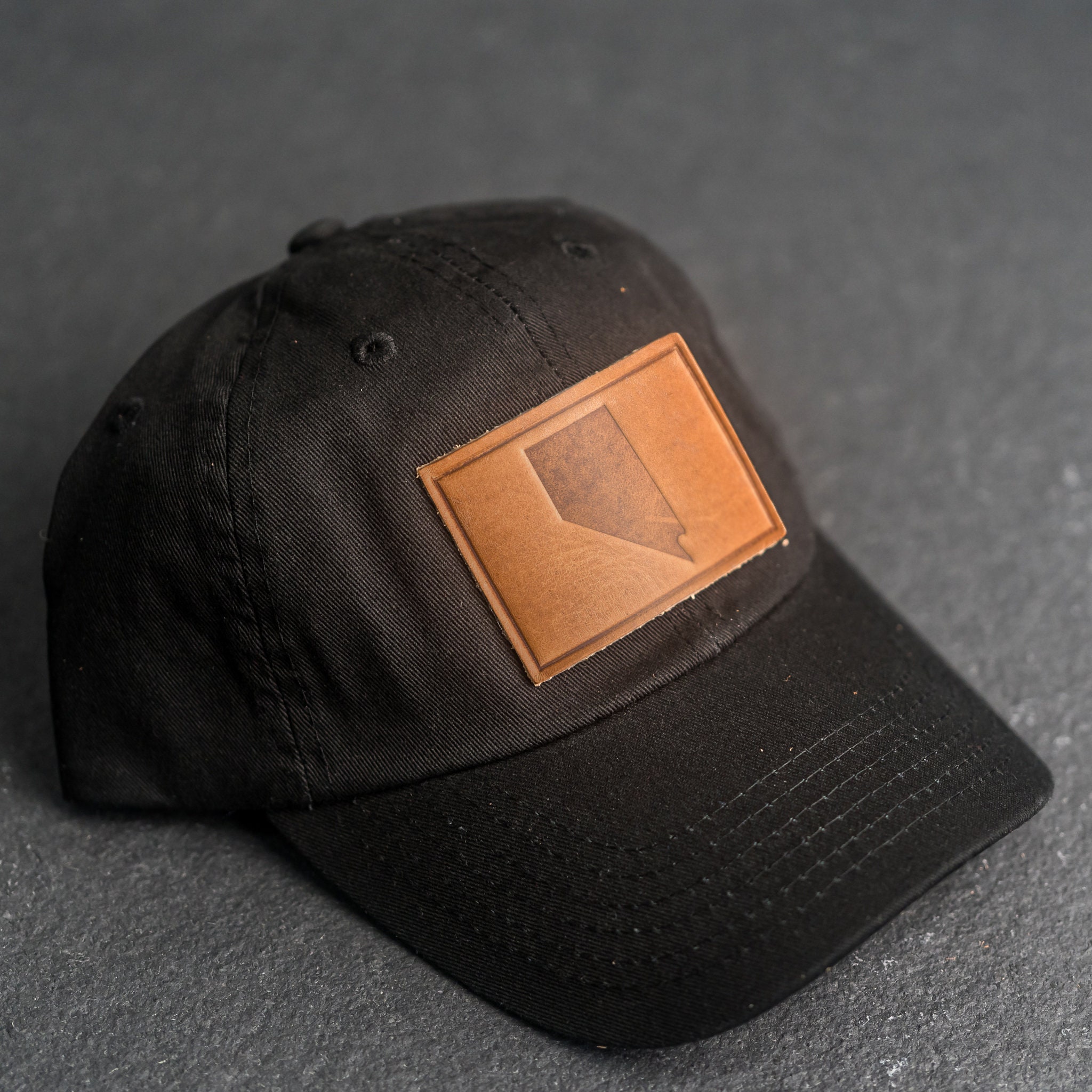 Nevada Unstructured Hat | Leather Patch Unstructured Style Hats for Men ...