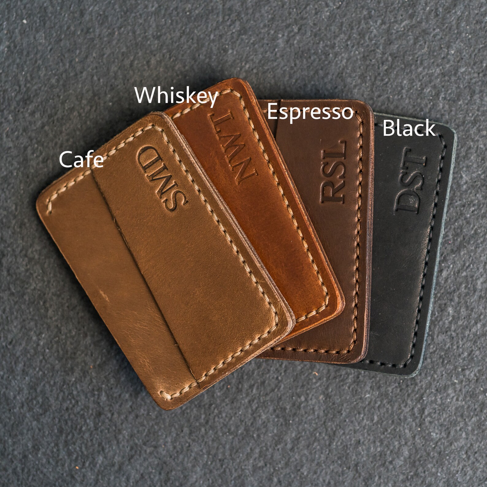 Personalized Leather ID Wallet Small Wallet Men's - Etsy