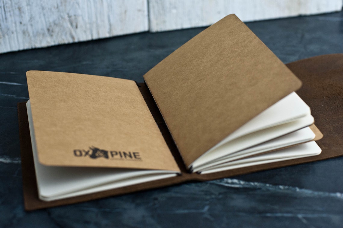 Kraft Notebook Refills for Refillable Leather Journals by Ox & Pine ...