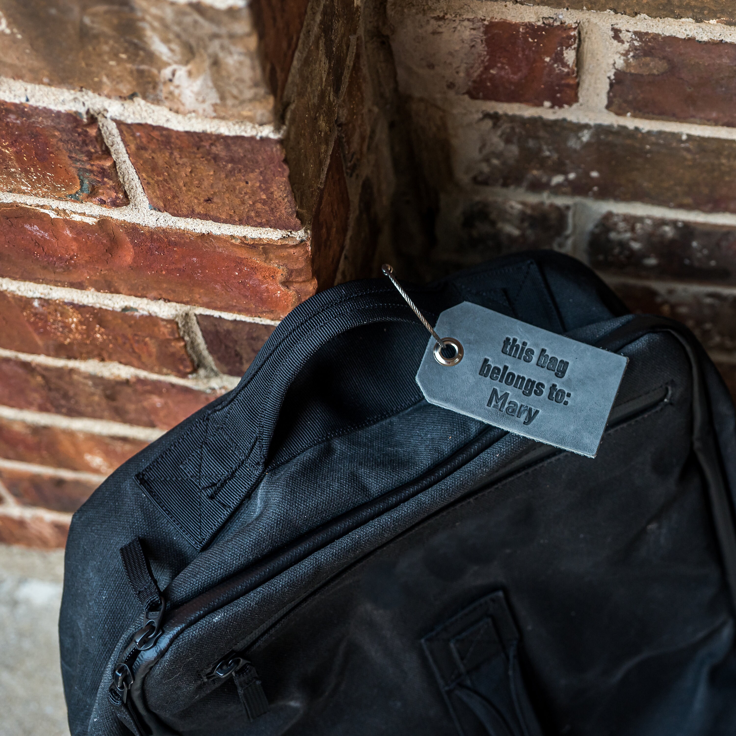 Personalized Backpack Luggage Tag | "this Bag Belongs To" Stamped W ...