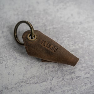 Personalized Leather Keychain Wrap Key Wrap Key Fob Customized With ...