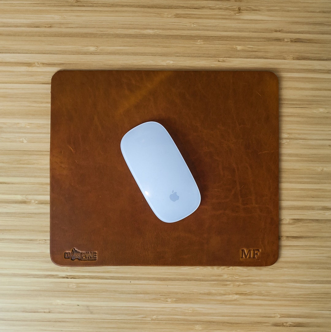 Personalized Leather Mousepad Full Grain Premium HORWEEN Leather Mouse ...