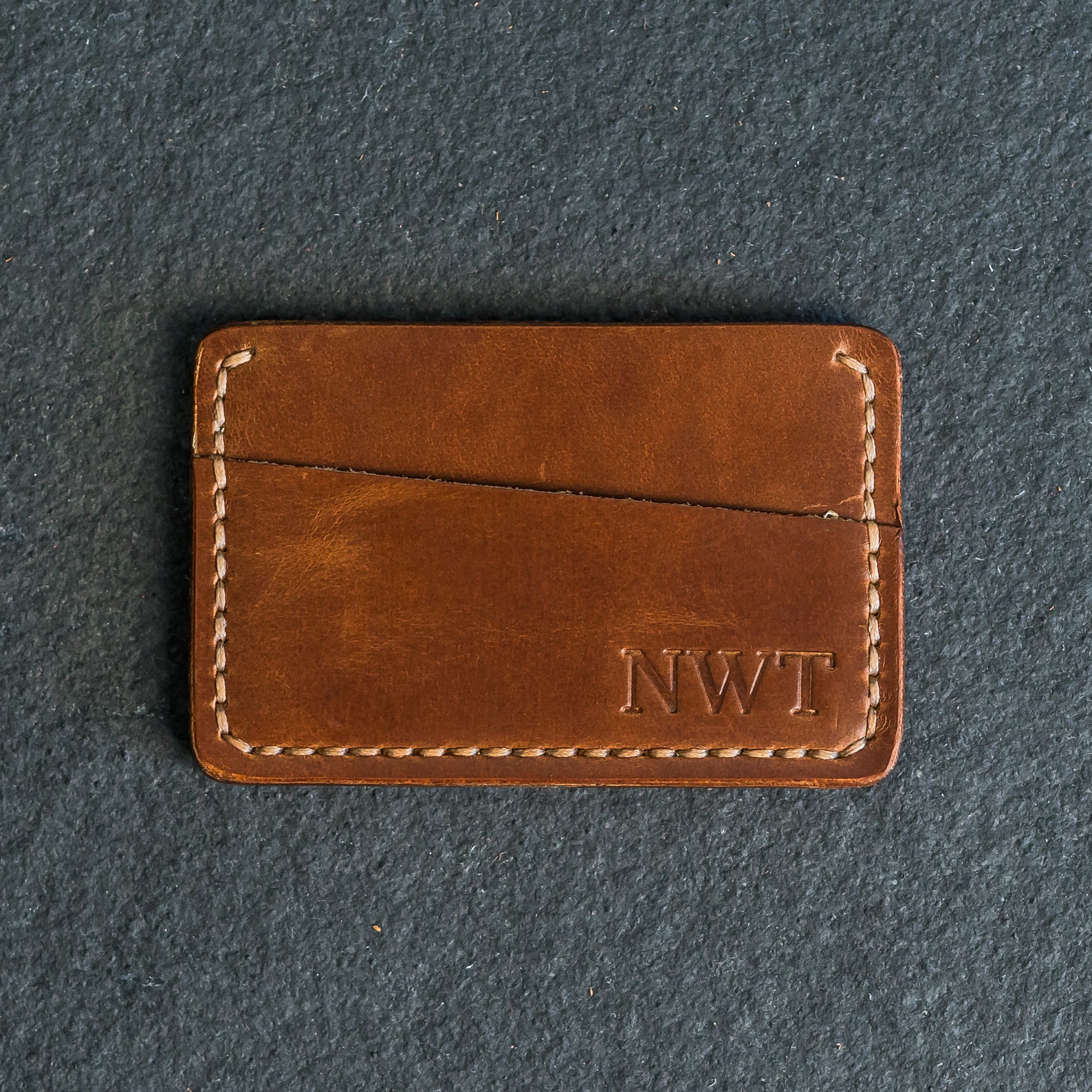 Personalized Leather ID Wallet Small Wallet Men's - Etsy