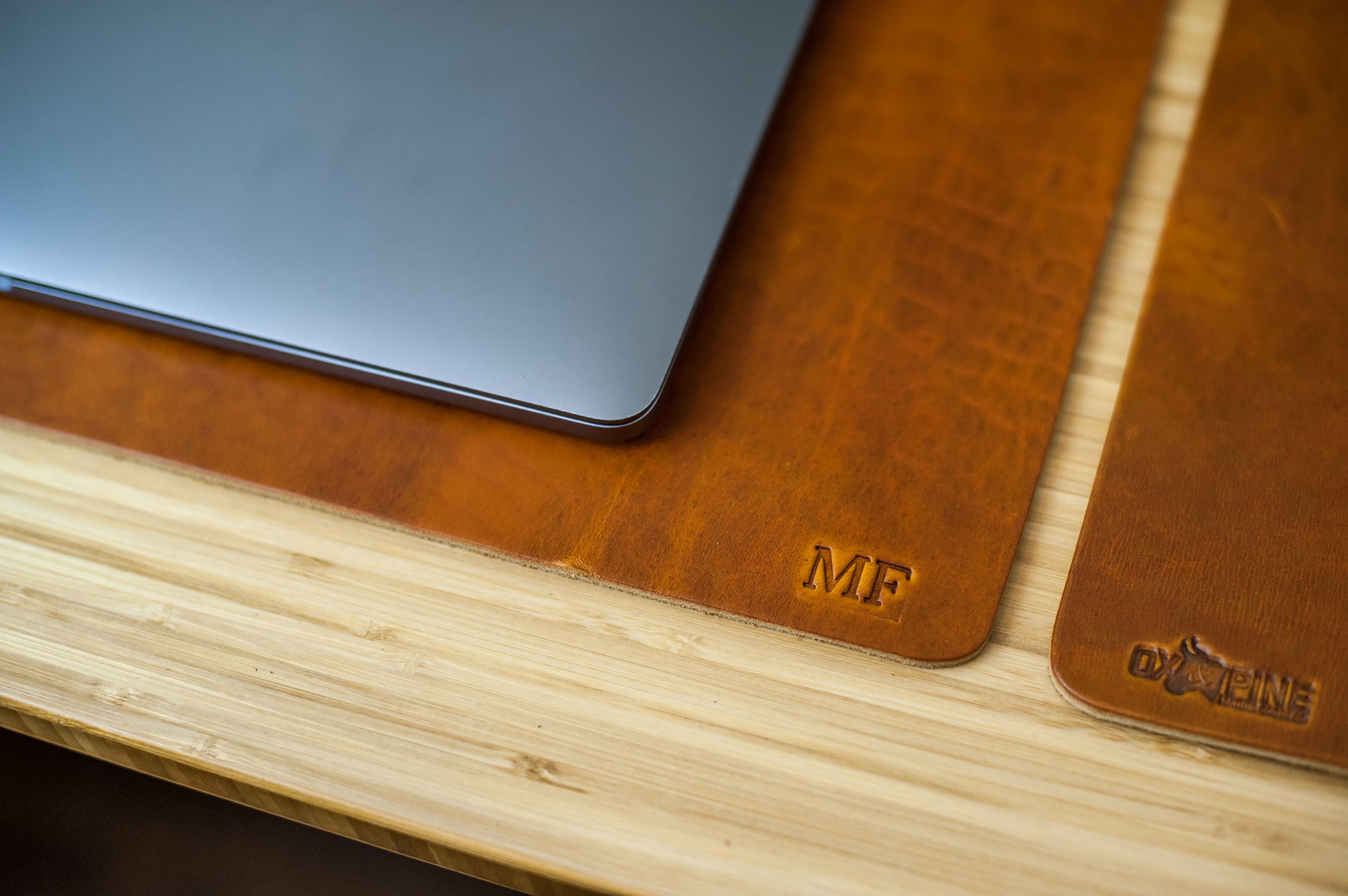 Personalized Leather Desk Mat Full Grain HORWEEN Leather - Etsy