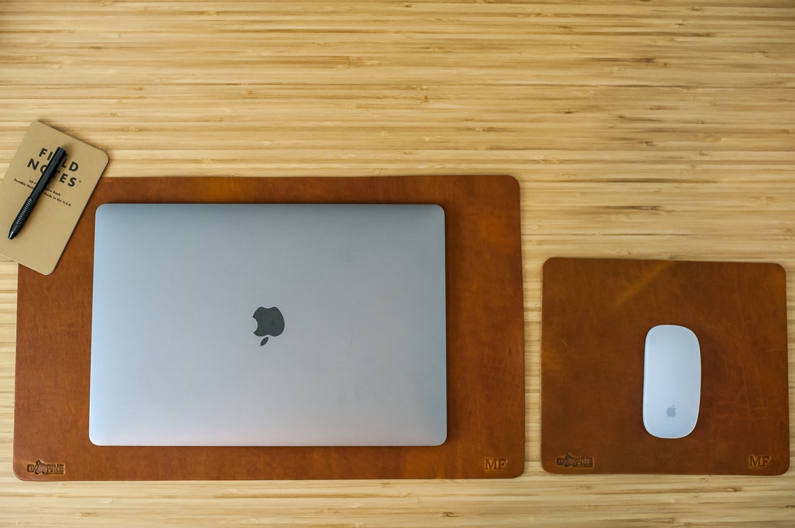 Personalized Leather Desk Mat Full Grain Premium HORWEEN | Etsy