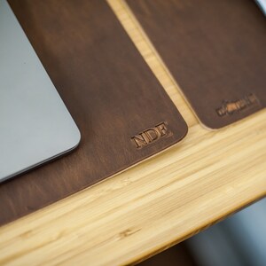 Personalized Leather Desk Mat Full Grain Premium HORWEEN | Etsy