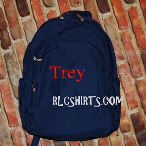 Navy Back to School Collection. Navy Backpack. Monogram Backpack ...