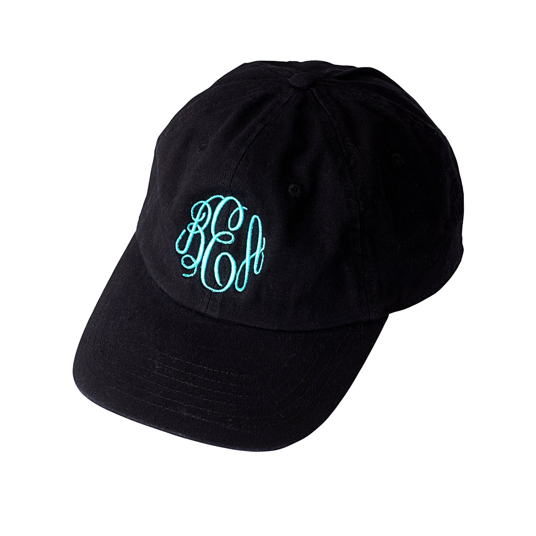Black Monogrammed Hat. Monogrammed Hat. Personalized Hat. | Etsy
