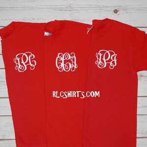 Monogrammed T-shirt. Mystery Monogram Shirt Sale. Monogrammed Shirt ...