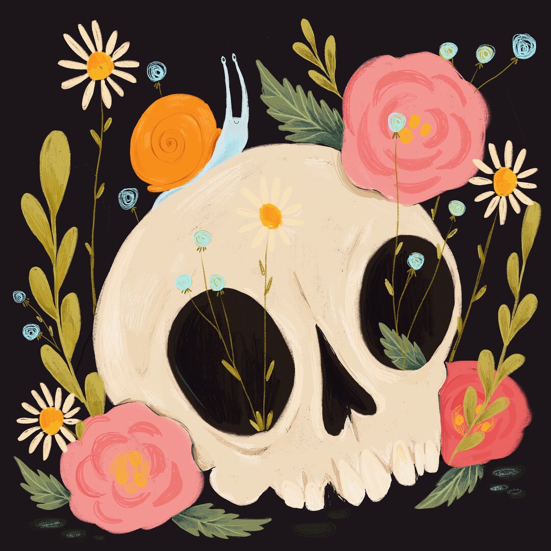 Skull Sticker - Etsy