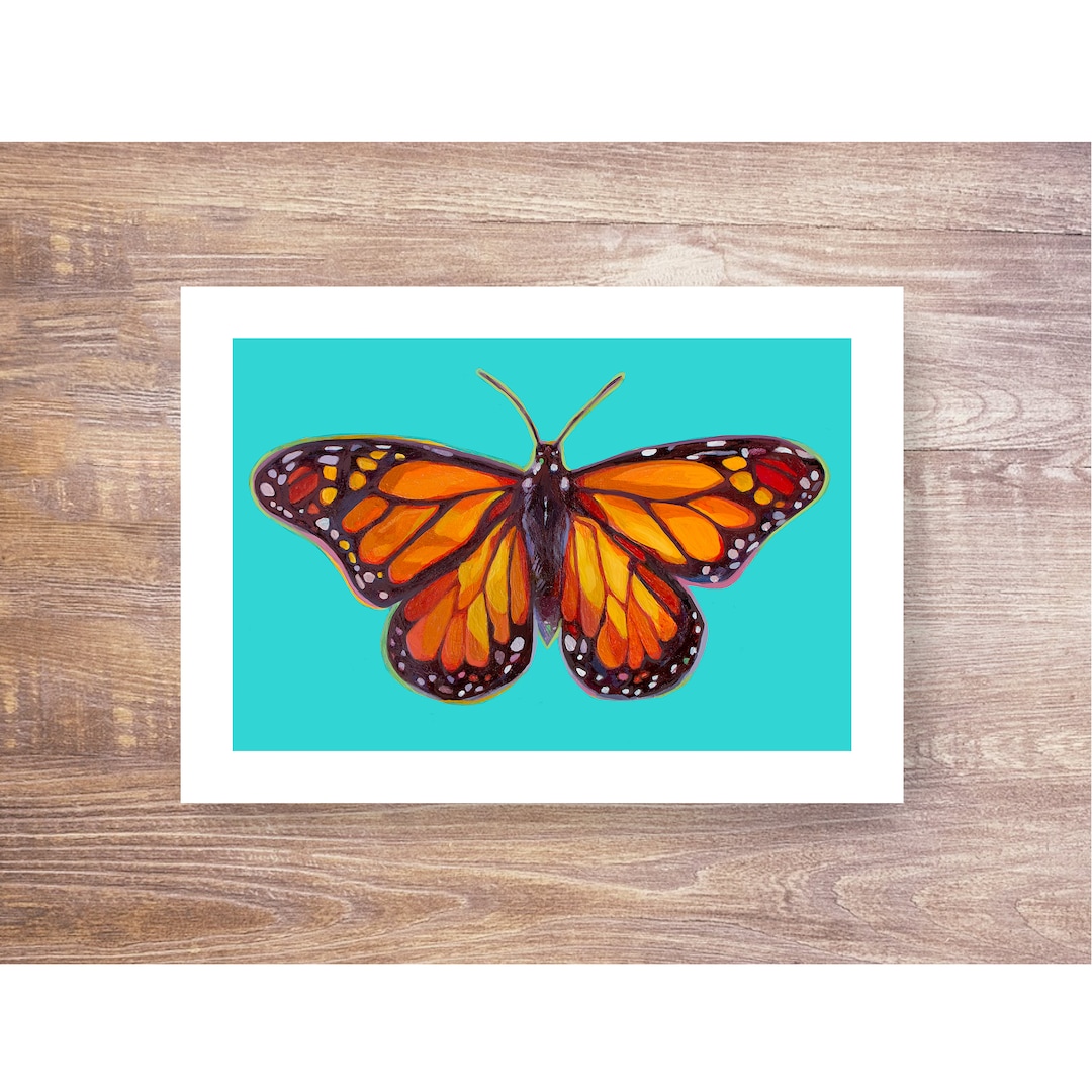 Monarch Butterfly Giclee Print 5x7 Archival Art Print - Etsy