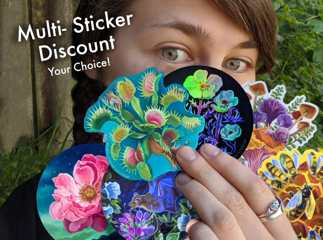 Multi Sticker Discount Your Choice Nature Vinyl Decals Set - Etsy