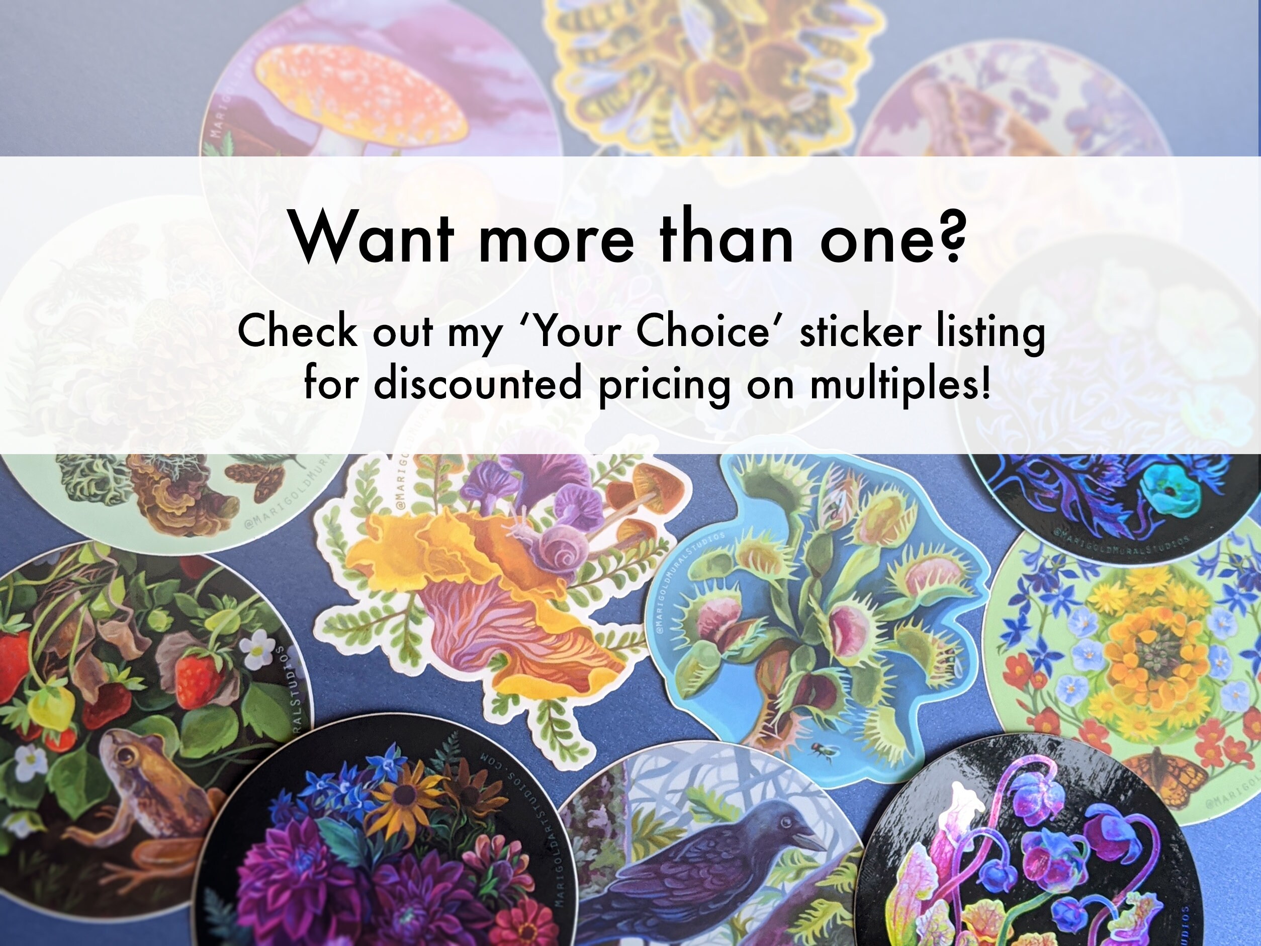 Holographic Pitcher Plant Sticker, 3" Circle Vinyl Decal, Art Nouveau ...