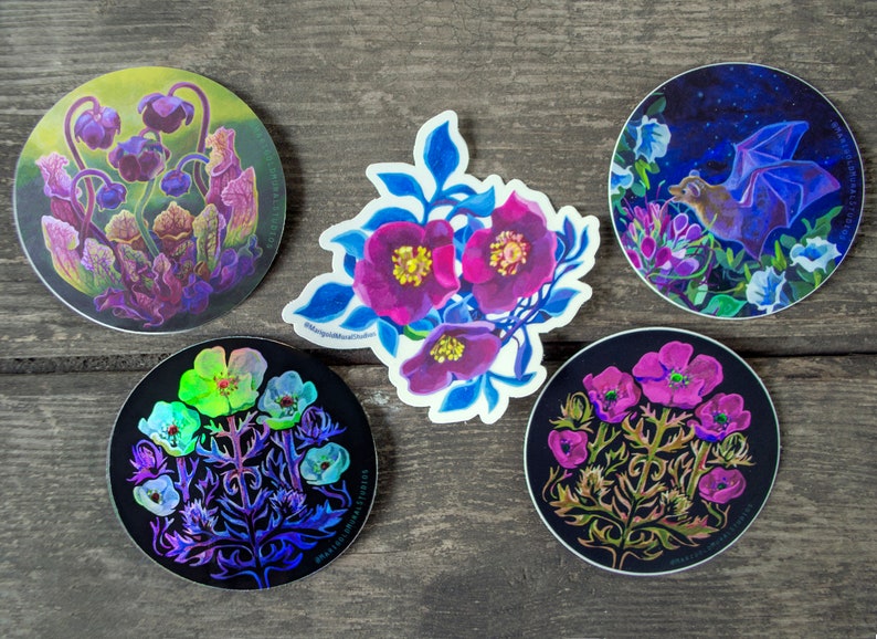 Multi Sticker Discount Your choice Nature themed Vinyl | Etsy