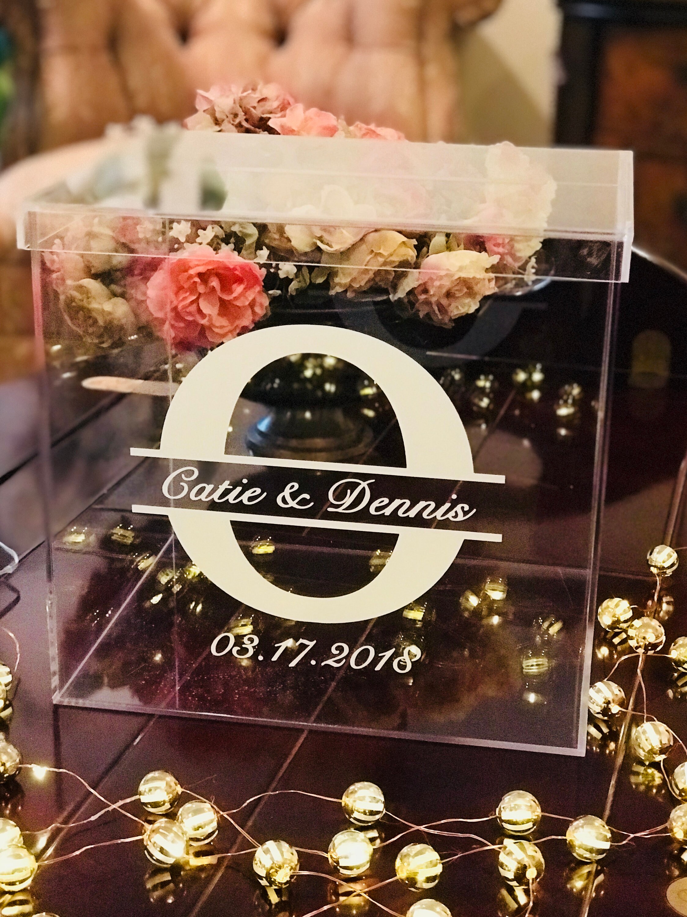 Wedding Card Box Card Box, Wedding Card Holder, Clear Box, Custom Card ...