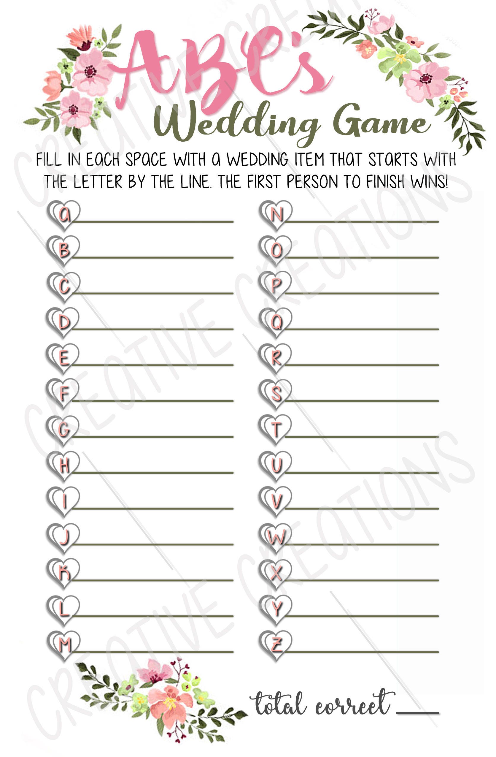 Free Printable Bridal Shower Games Templates Free Printable Bridal Shower Games Templates