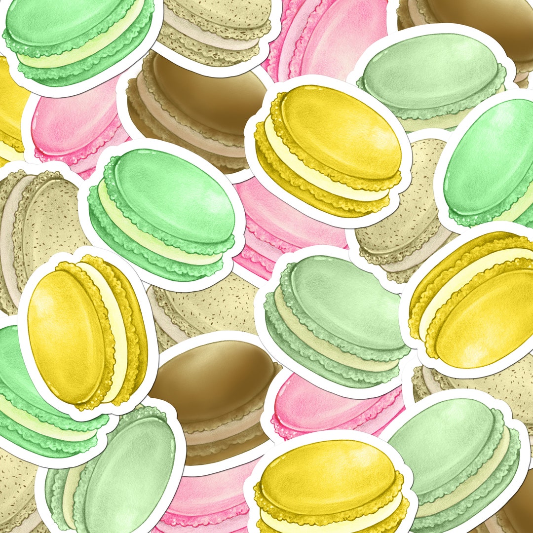 Macaron Stickerpack, Baked Goods Stickerpack, Tasty Food Stickerpack ...