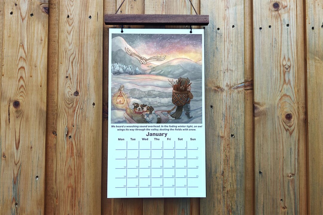2026 Sweet Animal Calendar, Cottagecore Art, Fantasy Illustration ...