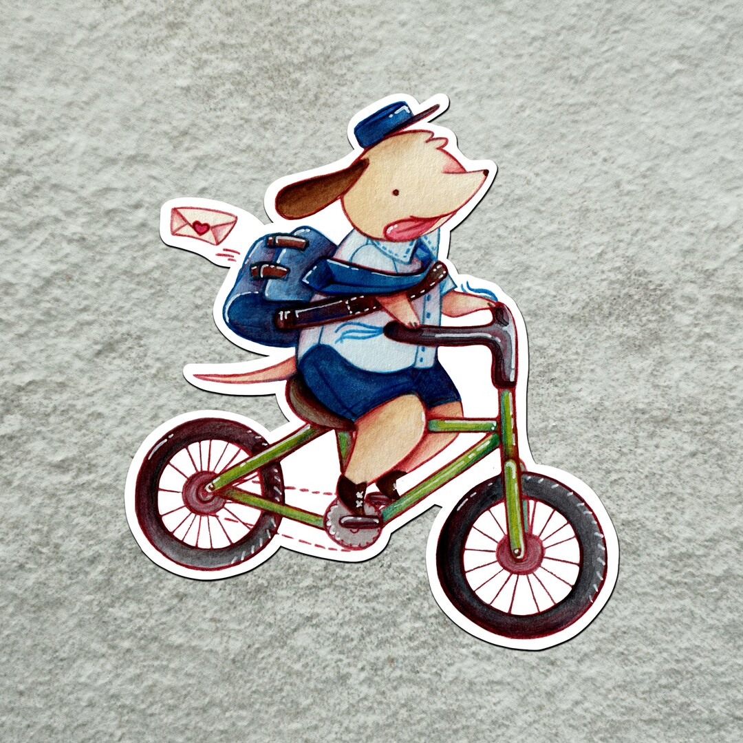 USPS Dog Sticker, Mailman Dog Sticker, USPS Sticker, Dog Sticker ...