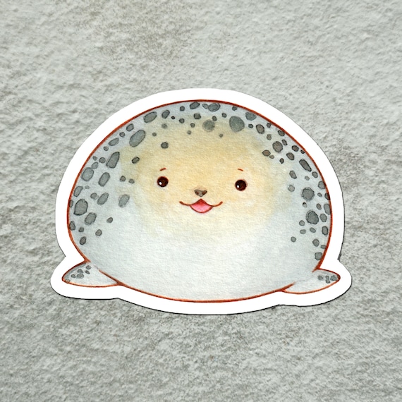 Baby Seal Sticker Harbour Seal Sticker Seal Sticker Cute | Etsy