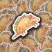 Tacodillo Sticker, Taco Armadillo Sticker, Cute Food Sticker, Mexican ...