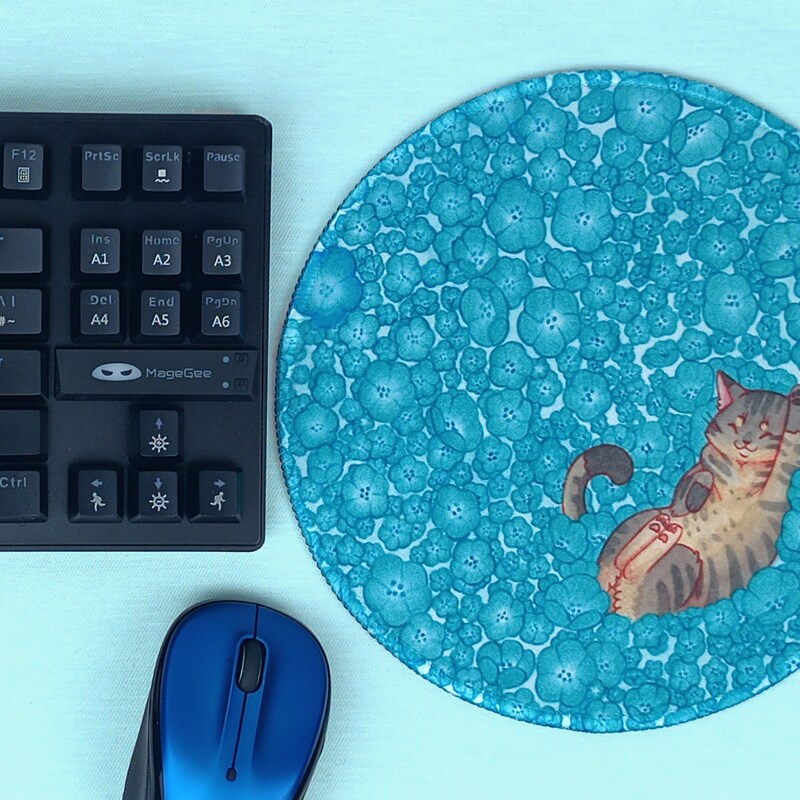 Mouse Pad Tabby Cat - Etsy UK