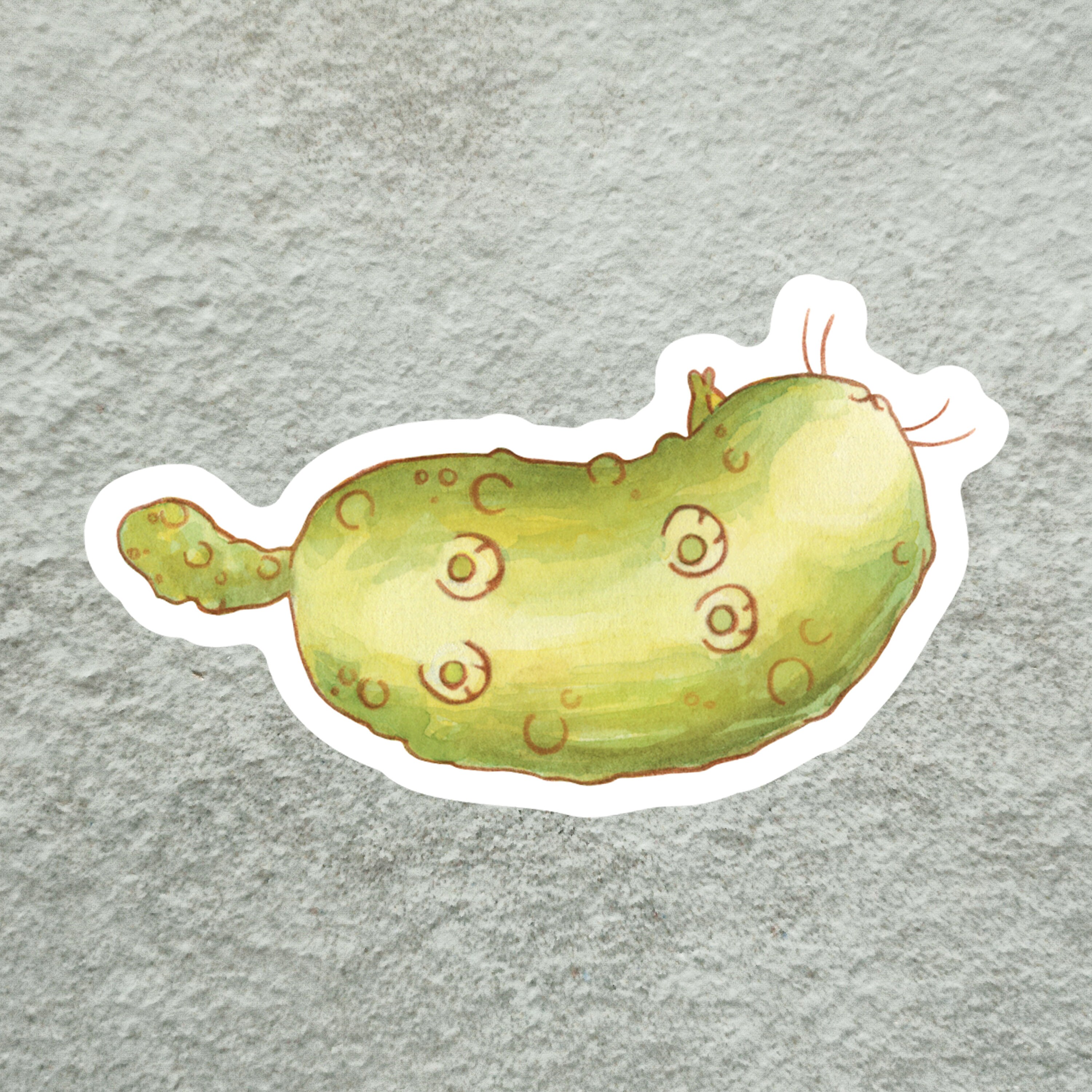 Pickle Cat Stickerpack, Pickle Jar Sticker, Weird Cat Stickers, Green ...