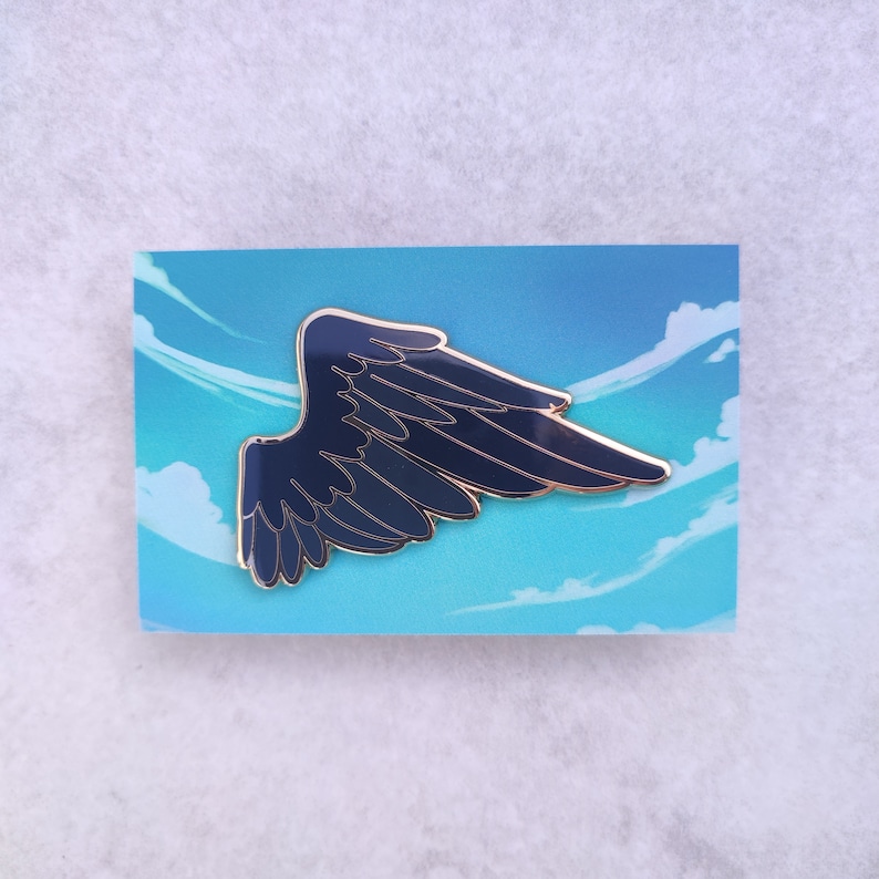 Angel Wings Hard Enamel Pin Guardian Angel Enamel Pin - Etsy