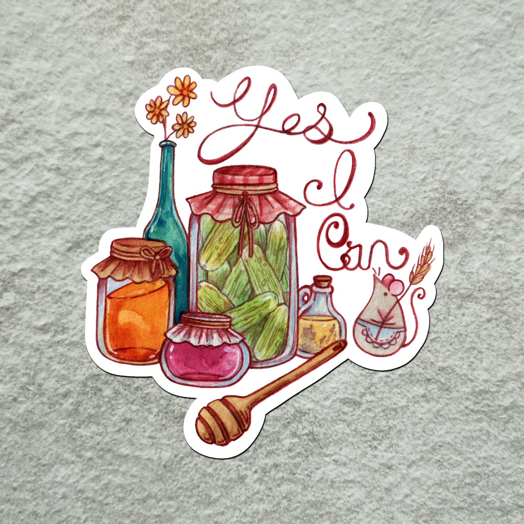 Yes I Can Sticker, Cottage Core Sticker, Wholesome Sticker, Autumn ...