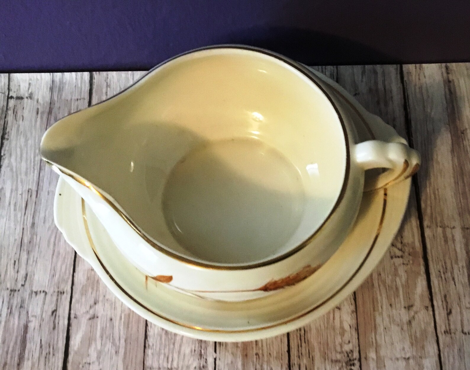 Vintage Edwin M Knowles China Co Yorktown Gravy Boat With Plate - Etsy