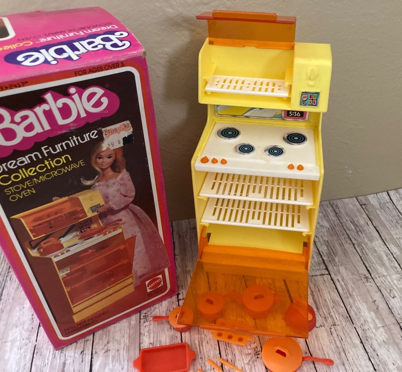 Vintage Barbie Dream Furniture Collection Stove/microwave Oven - Etsy
