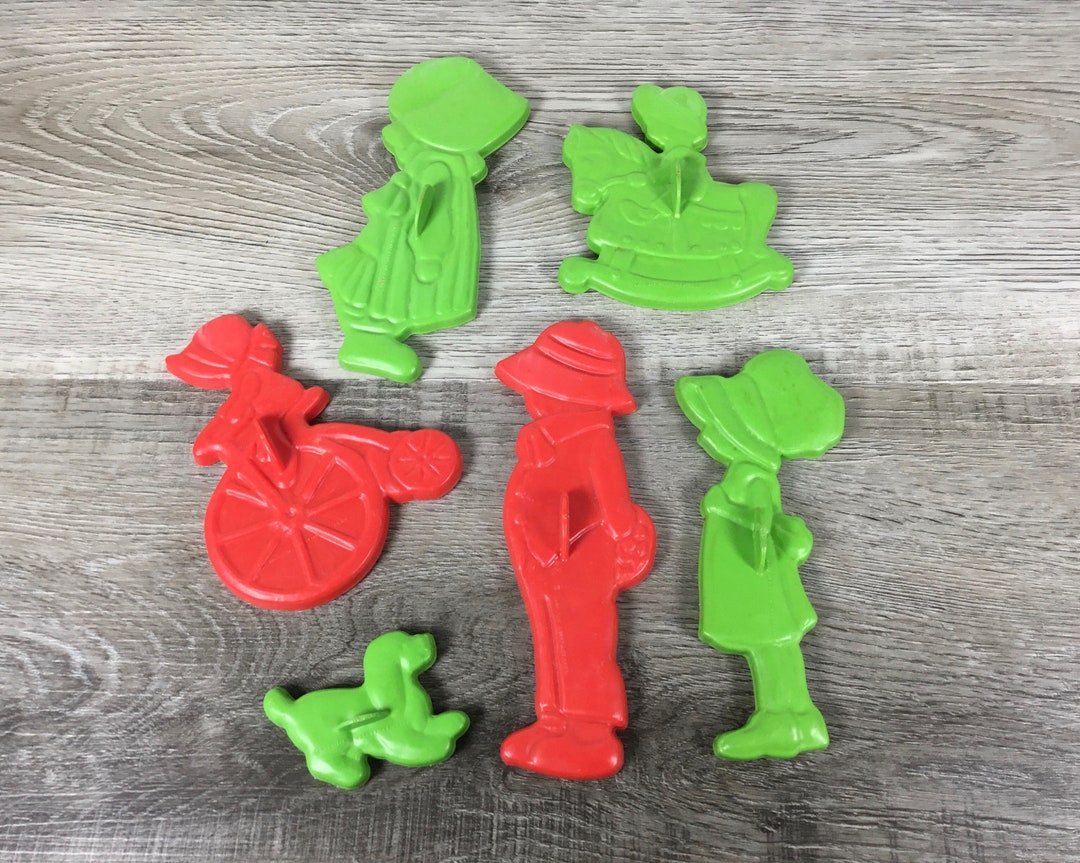 Vintage Holly Hobbie and Robbie Cookie Cutters Set of 6 - Etsy