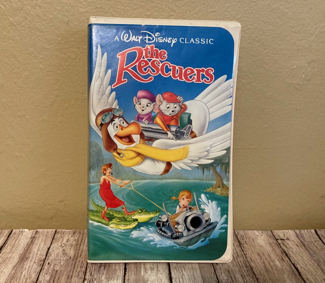 Vintage Walt Disney the Rescuers Black Diamond VHS Tape in Clamshell ...