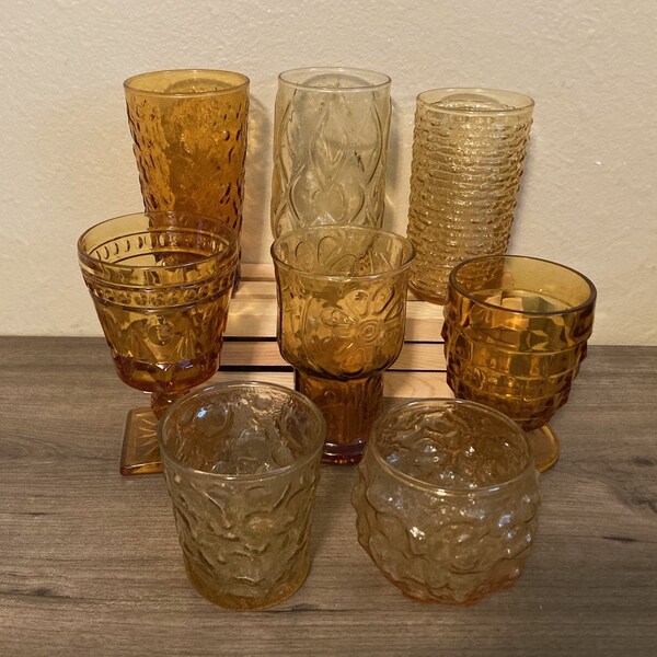 Amber Glassware - Etsy
