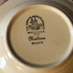 Vintage Edwin M Knowles China Co Yorktown Gravy Boat With Plate - Etsy