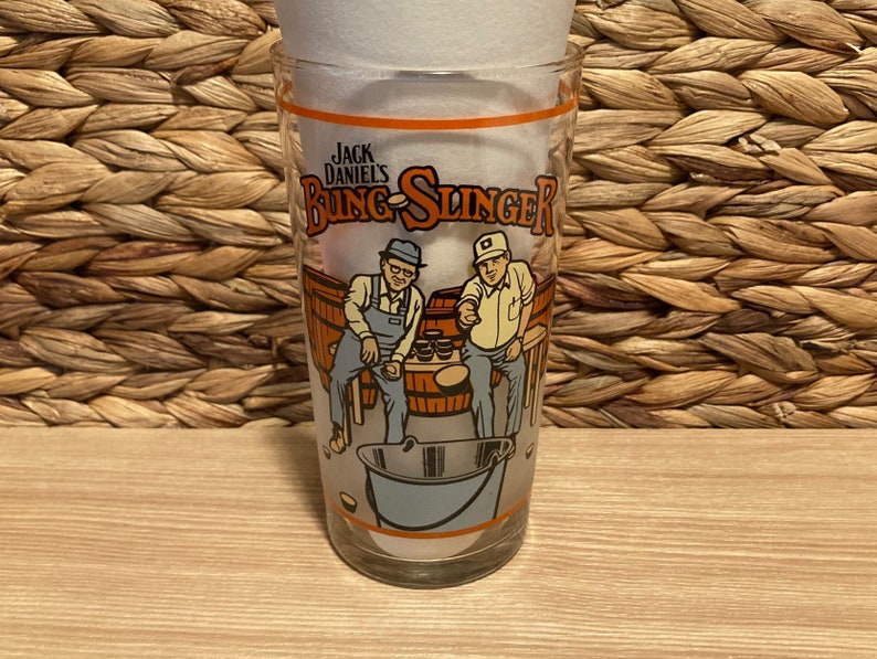 Vintage Jack Daniels Bung Slinger 12 Oz Drinking Glass - Etsy