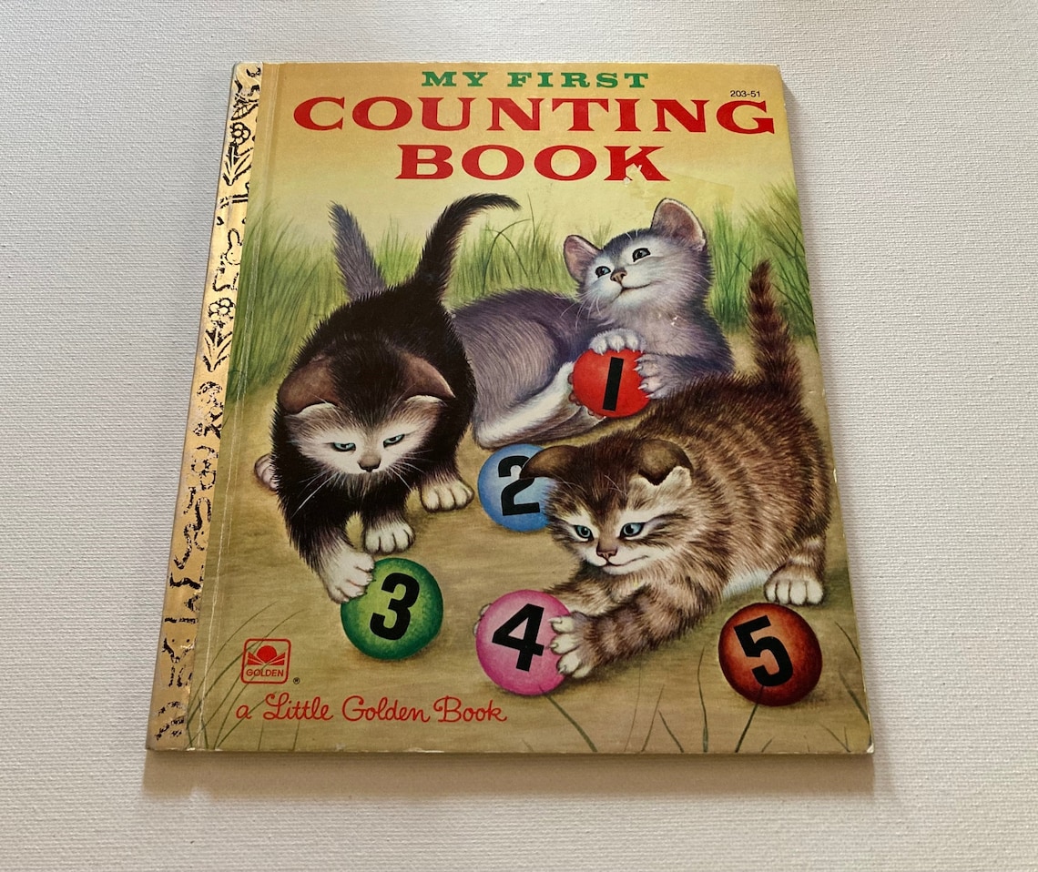 Little Golden Books My First Counting Book Copyright 1957 - Etsy