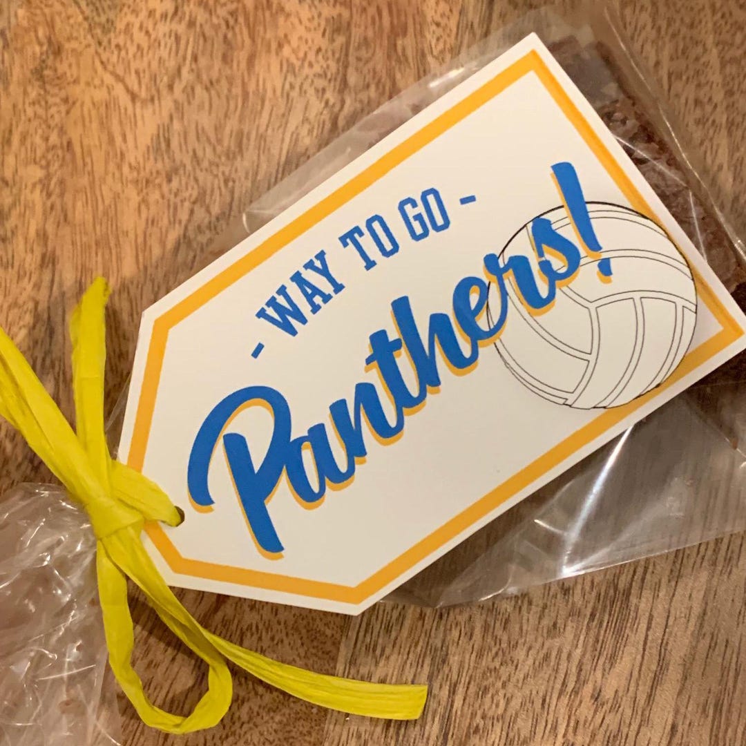 Volleyball Gift Tag Volleyball Tag Volleyball Treat Tag End of ...