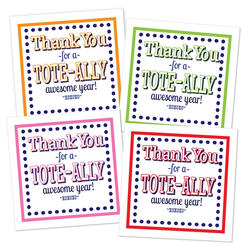 Tote-ally Awesome Year Tote Bag Gift Tags Tote-ally Awesome - Etsy