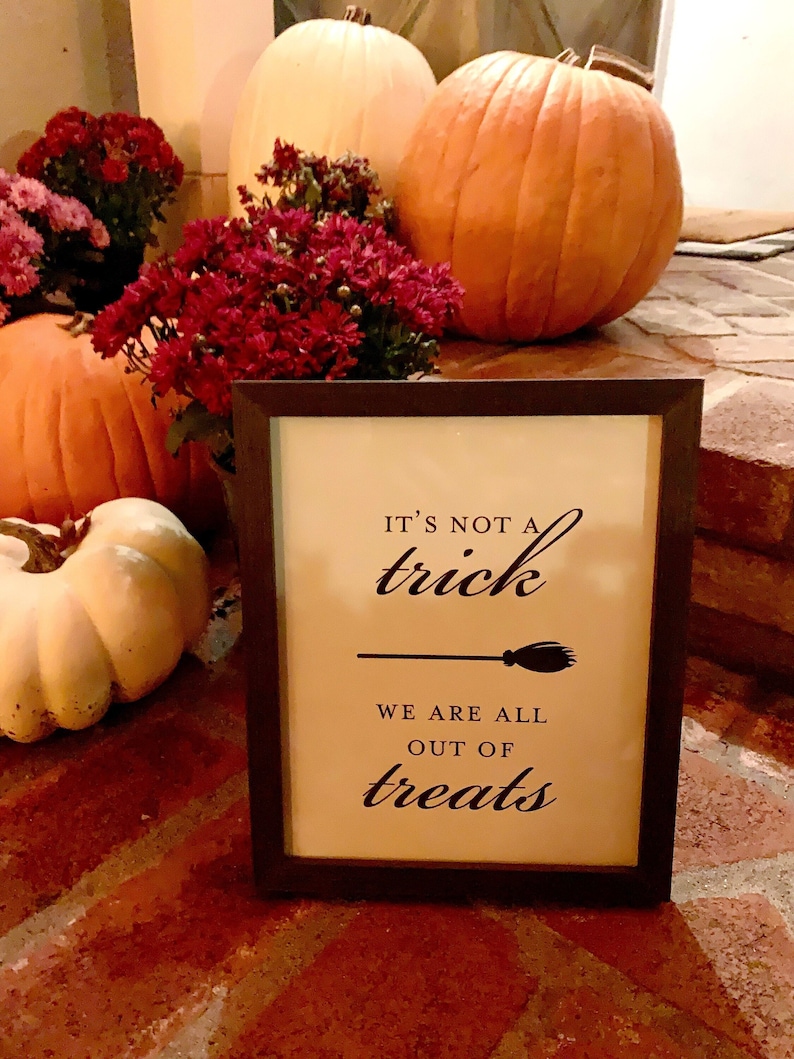 Out of Candy & Only Take One Piece of Candy Printable - Etsy