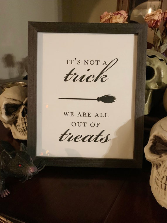 Out of Candy & Only Take One Piece of Candy Printable - Etsy