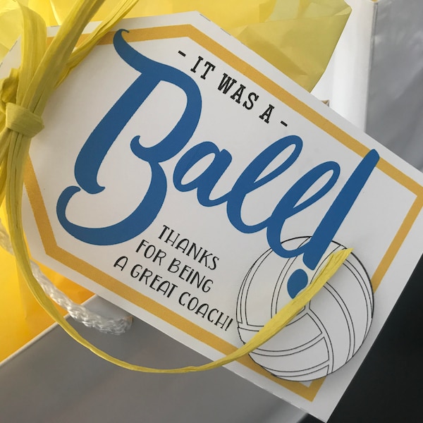 Volleyball Thank You Card Printable - Etsy