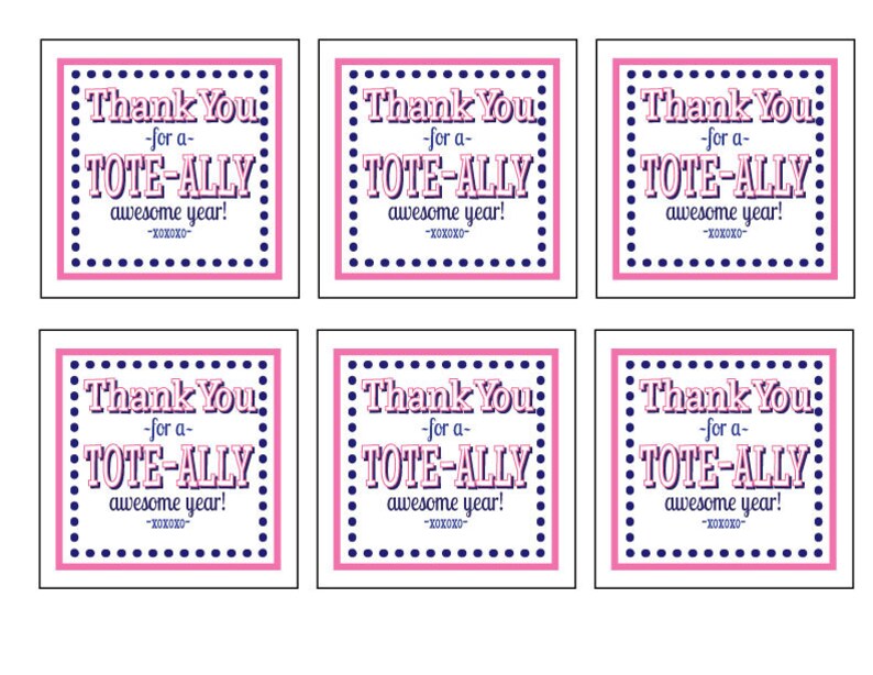 Tote-ally Awesome Year Tote Bag Gift Tags Tote-ally Awesome | Etsy